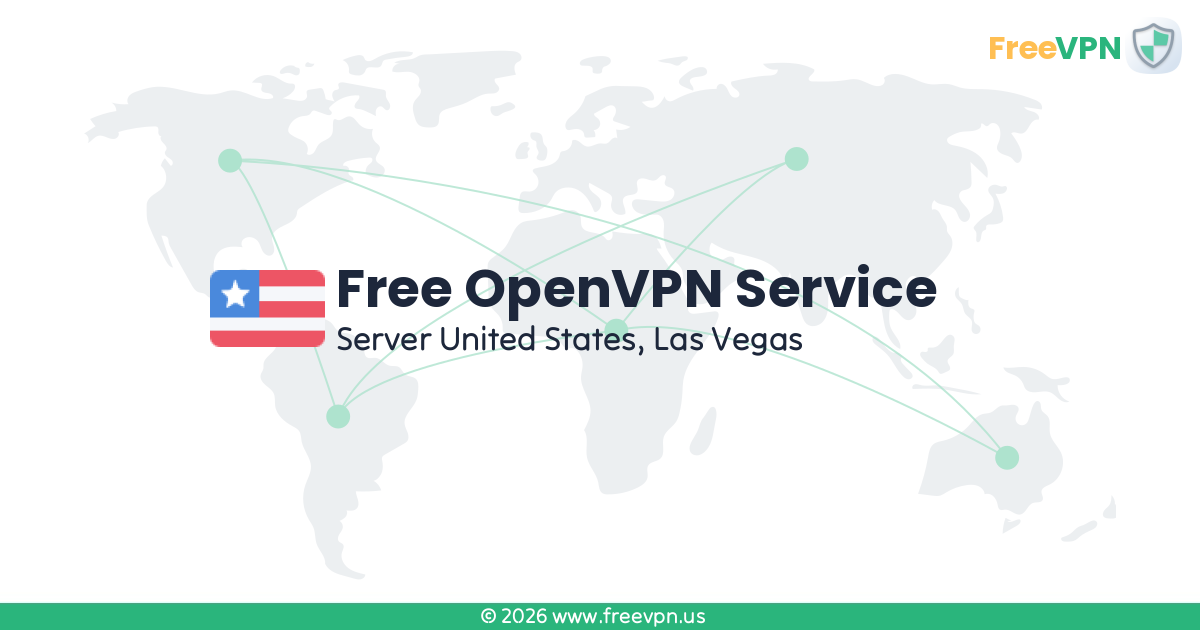 FreeVPN - OpenVPN Server United States US 1