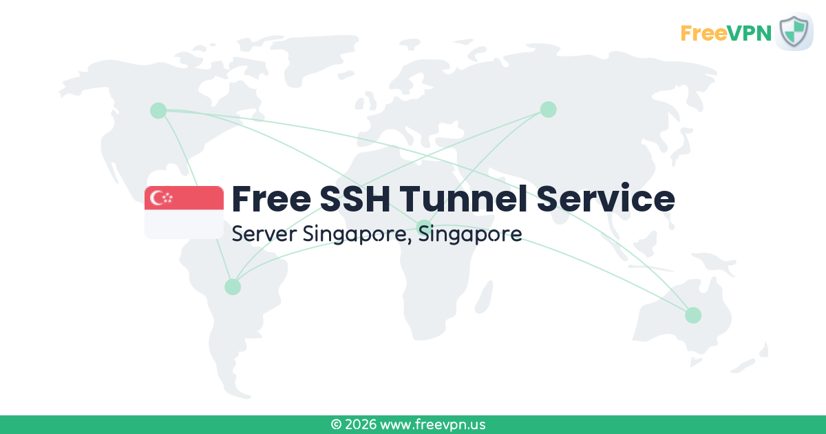 FreeVPN - SSH Tunnel Server Singapore SG 2