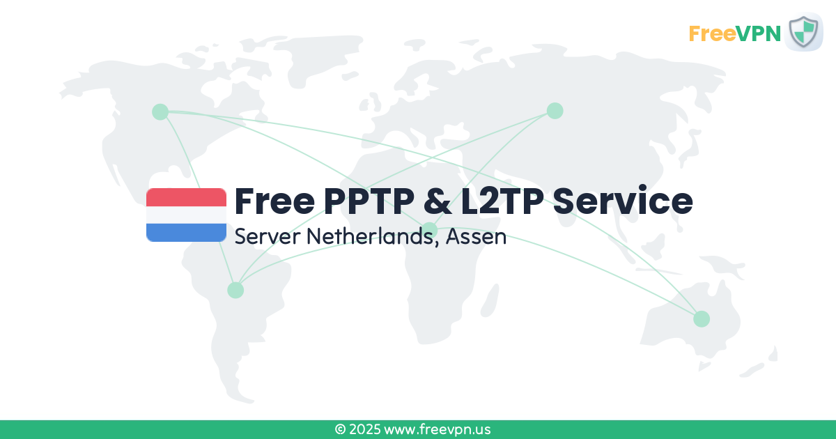 FreeVPN - PPTP & L2TP Server Netherlands NL 1